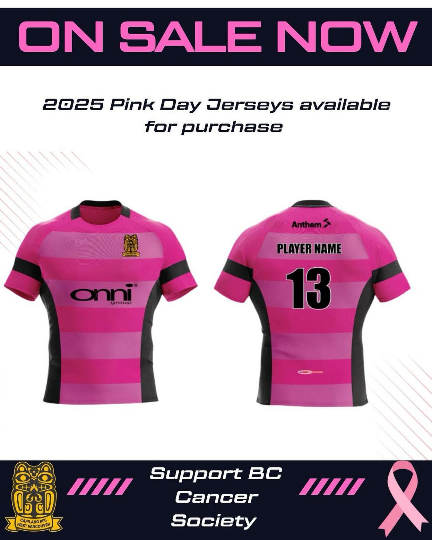 Pink Day 2025 - Jersey Order - Capilano RFC